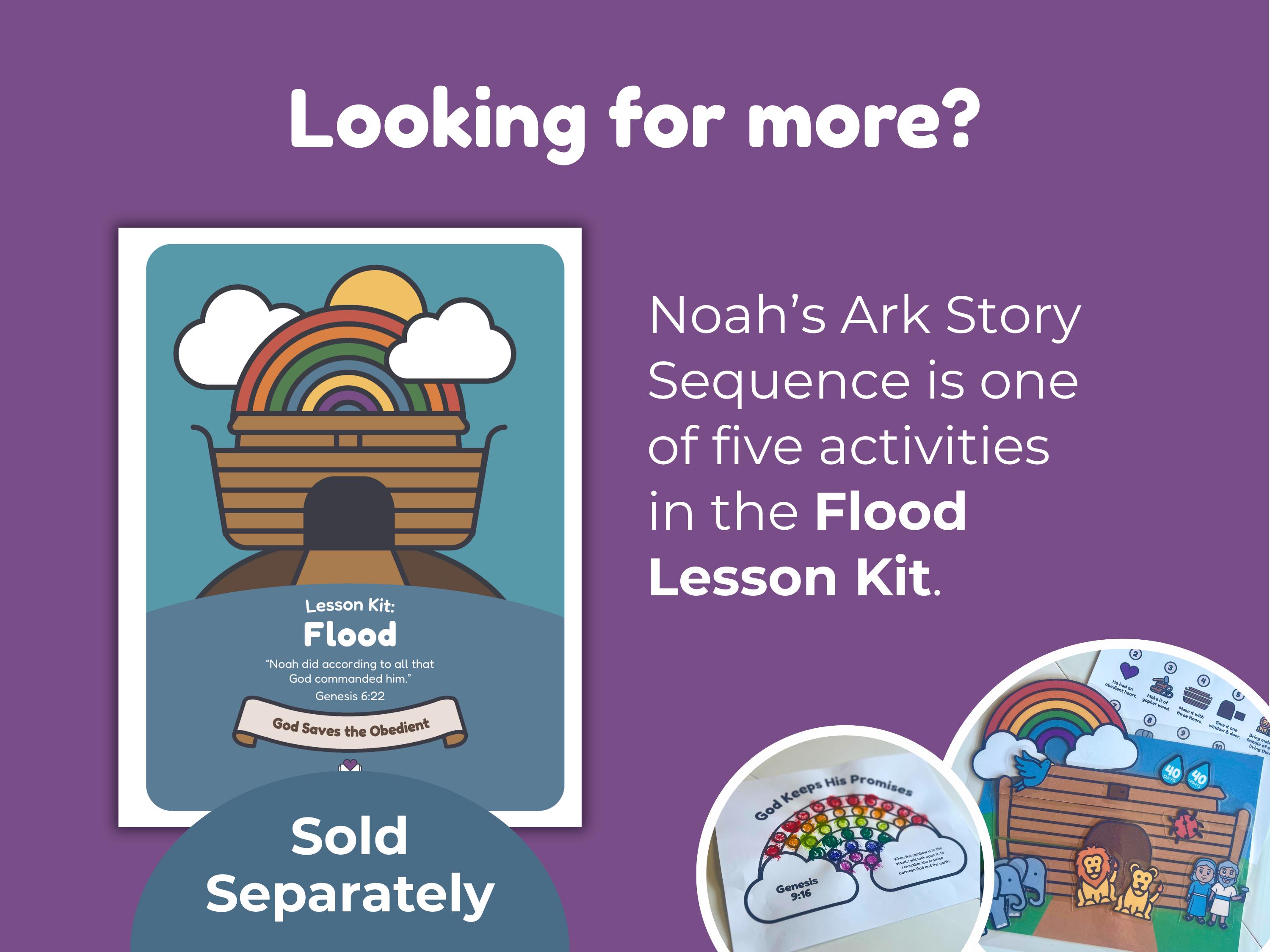 Noah's Ark Story Sequence Craft (PDF) - Etsy