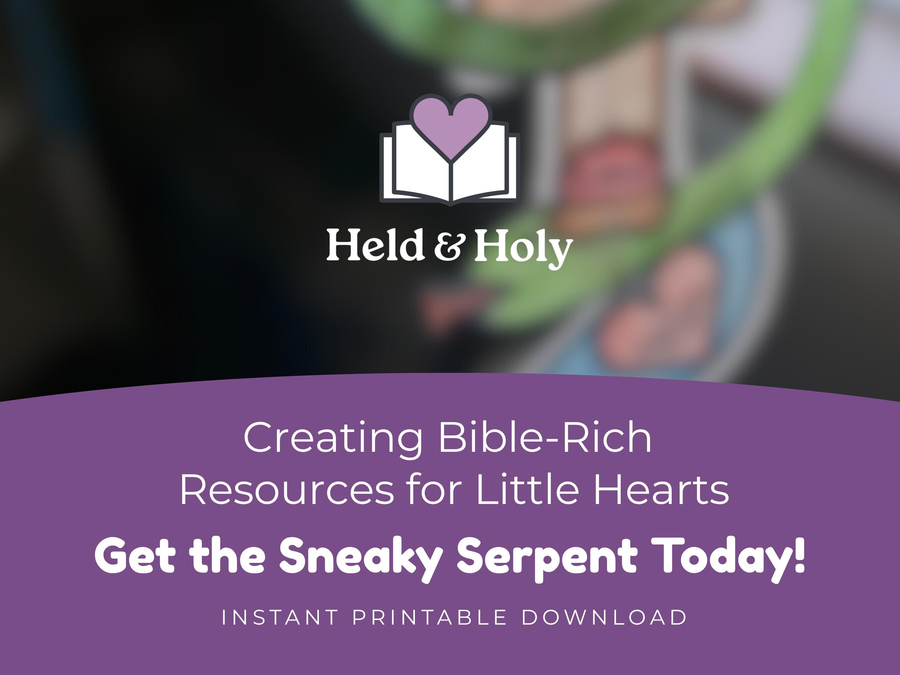 Sneaky Serpent Story Sequence Craft | Adam & Eve Bible Activity (PDF ...