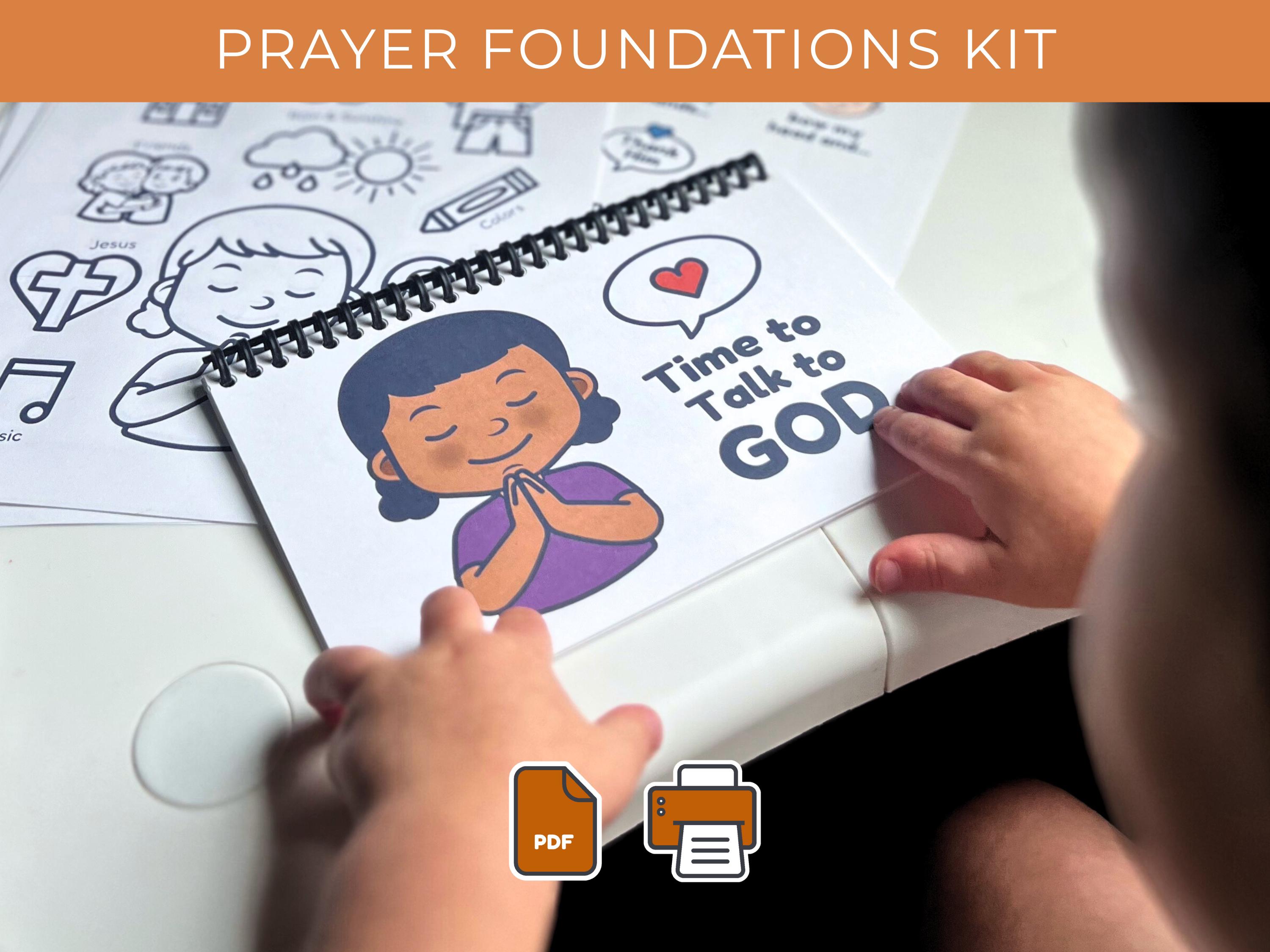 Prayer Kit for Kids: Flip Book, Songs, Activity Sheets (PDF) - Etsy