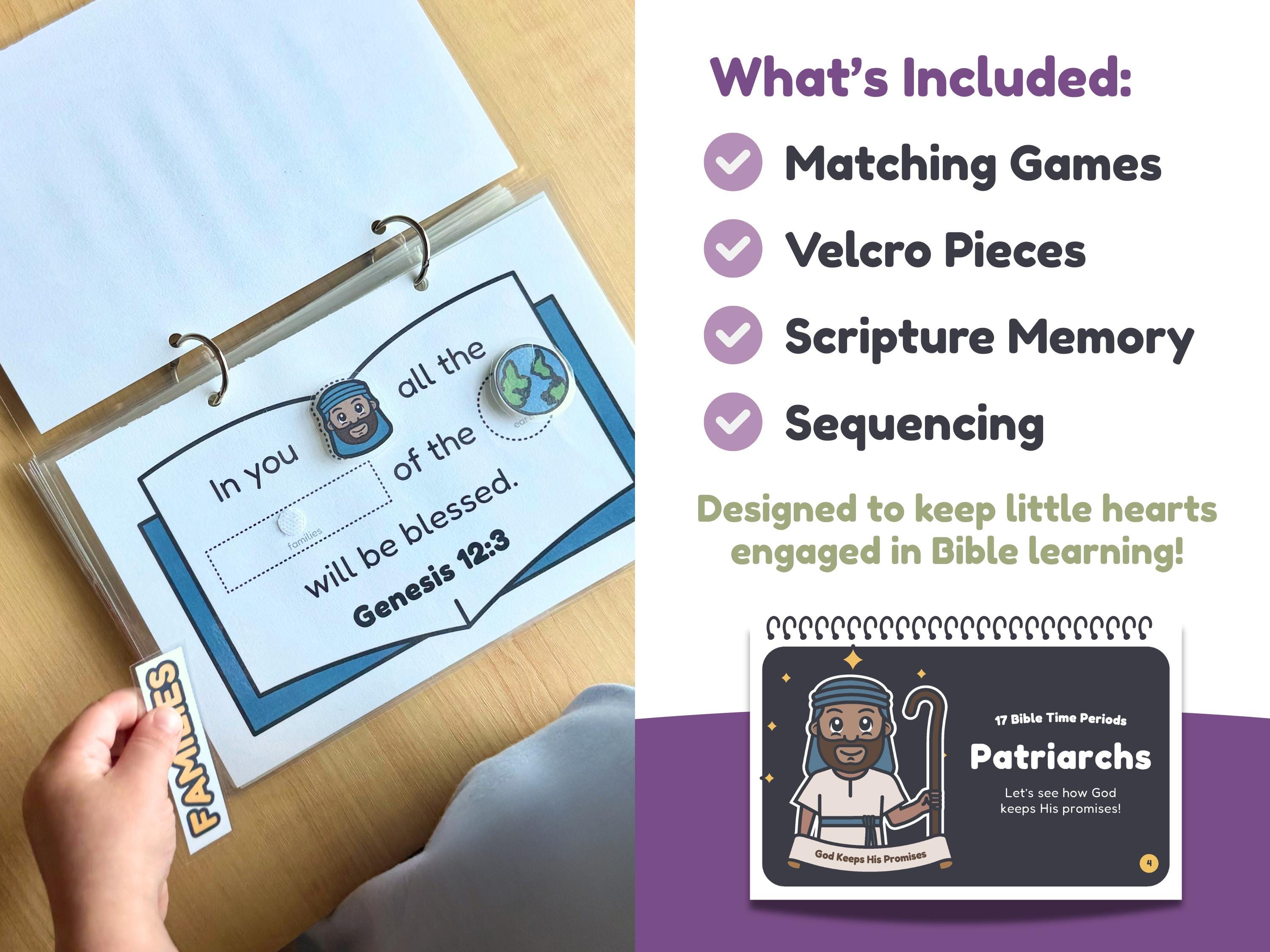 Abraham, Isaac, & Jacob Bible Busy Book | Patriarchs Period | Printable ...