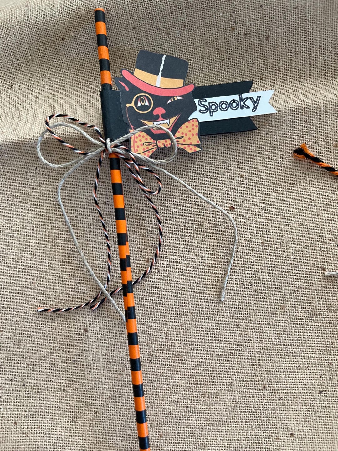 Halloween Straw Decorations 3 - Etsy