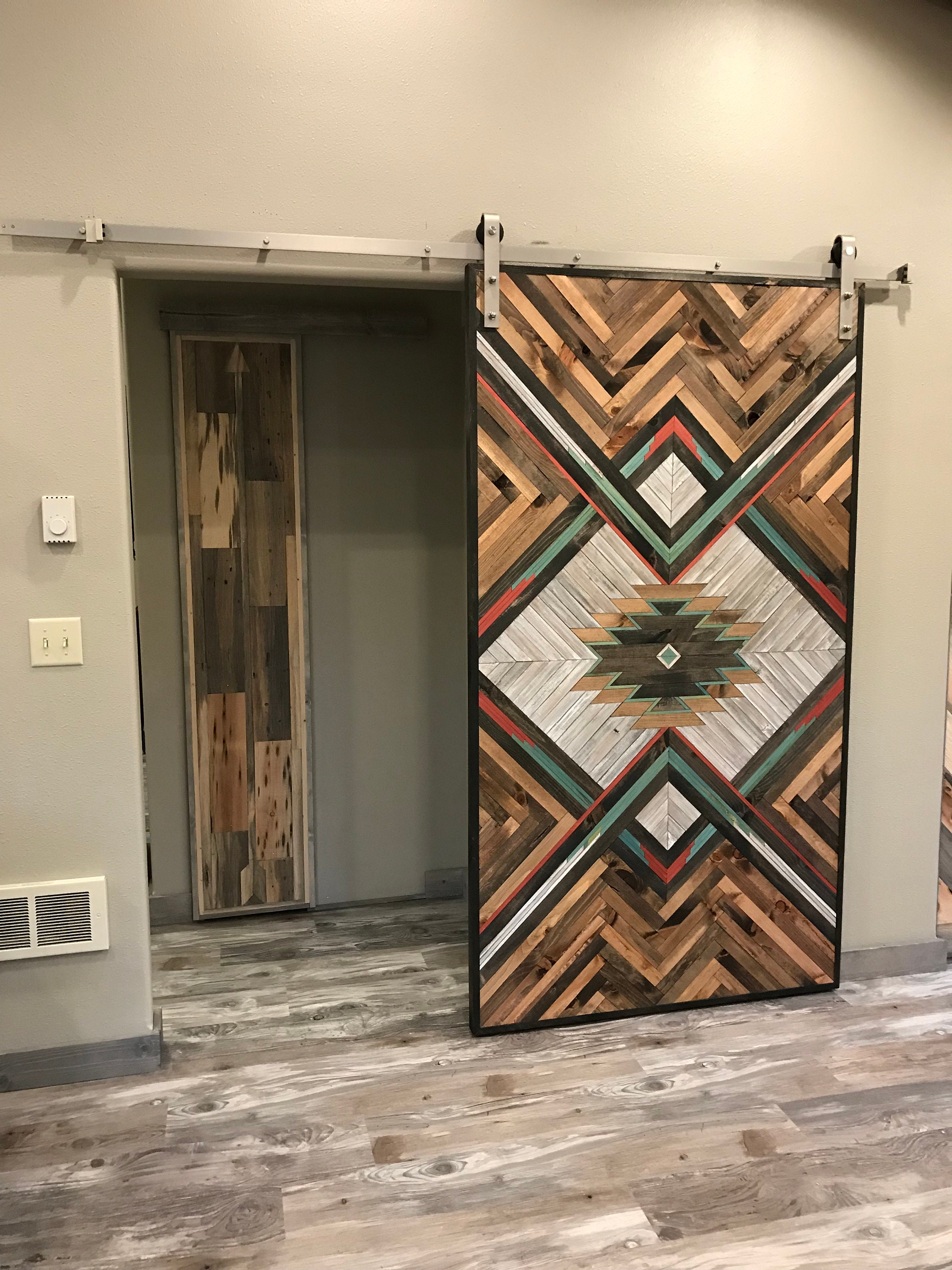 Rustic Aztec Barn Door - Etsy Australia