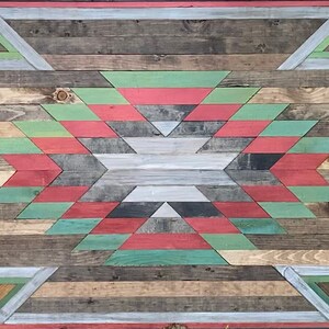 Rustic Aztec Southwestern Accents Wood Art - Etsy