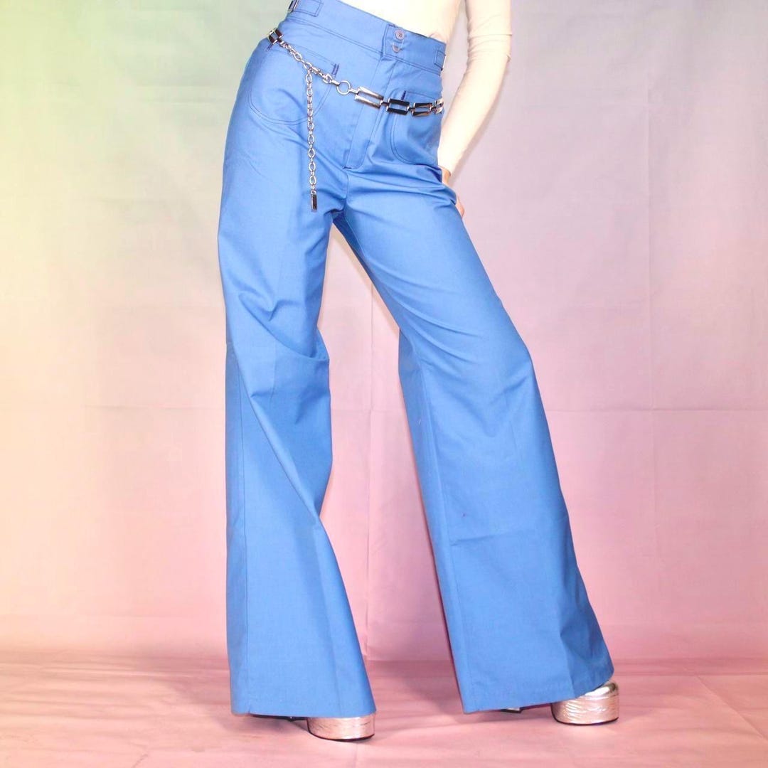 Vintage 70s High Waited Bell Bottom Pants - Etsy