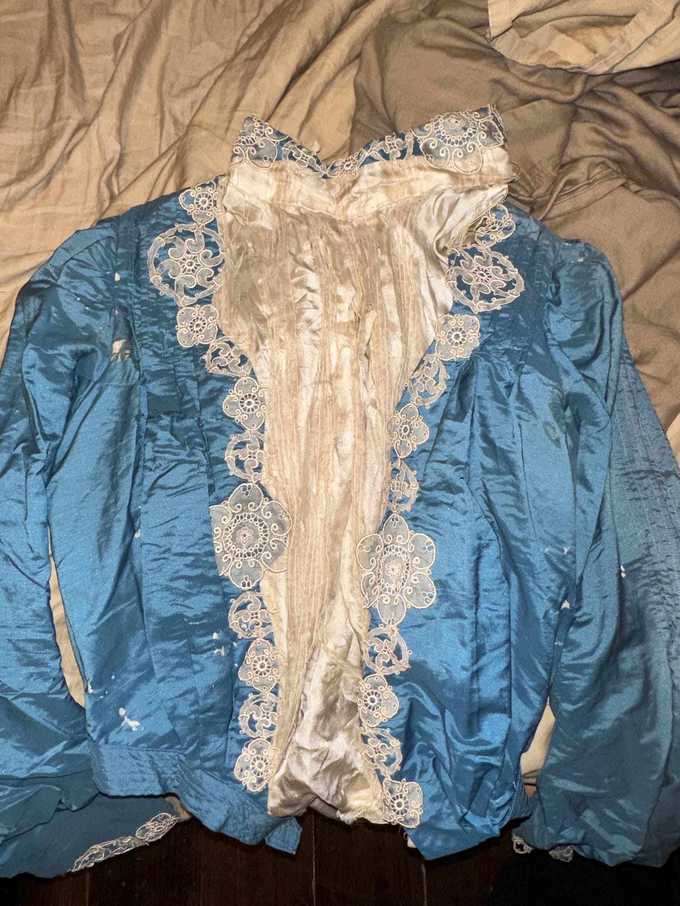 Antique 1800s Lace and Silk Corset Bodice - Etsy