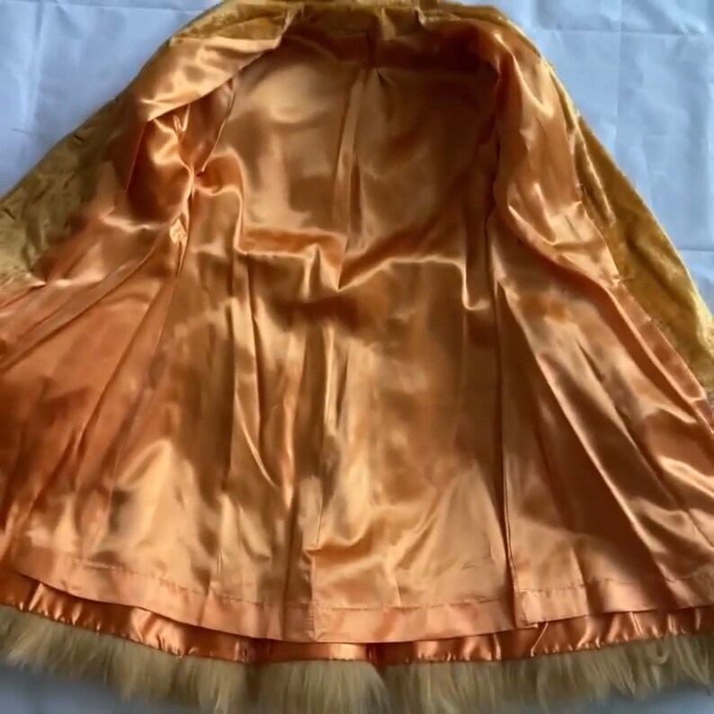 Vintage 70s Velveteen Faux Fur Penny Lane Coat - Etsy