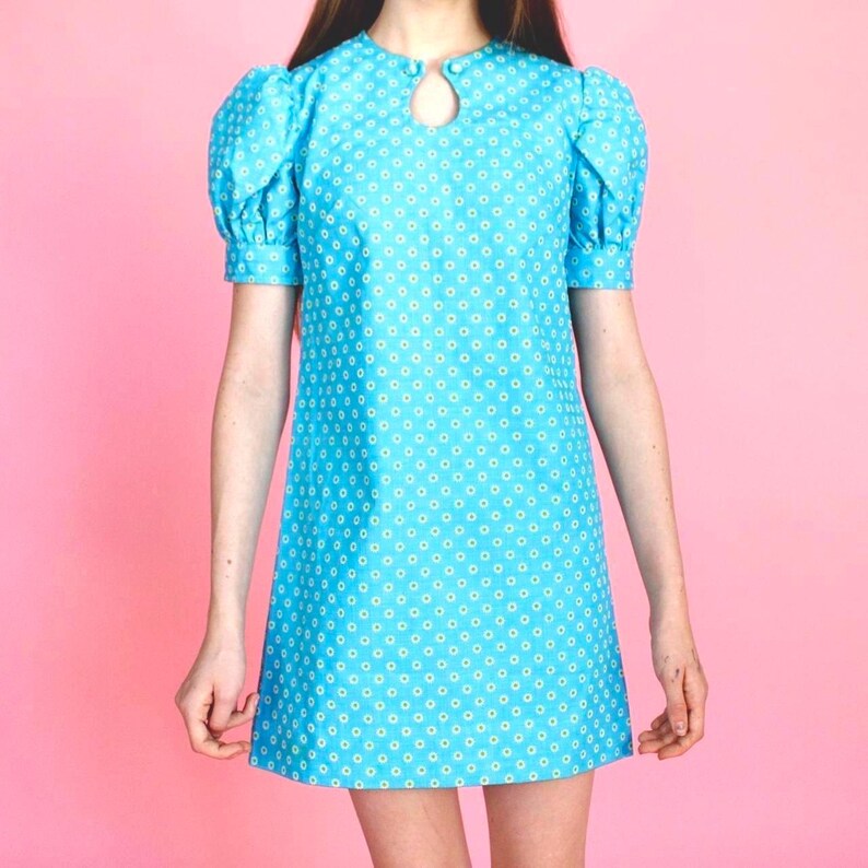 Vintage 60s Boho Mini Dress - Etsy