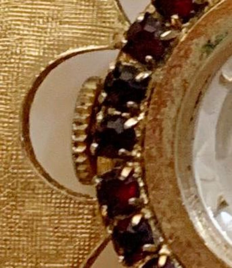 Vintage Gold Tone Enzo 17 Jewel Incabloc Swiss Made Pendant Watch Dark ...