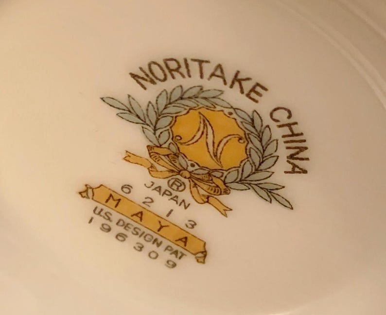 Vintage Noritake China Teapot Maya Pattern #6213 US Design Pattern ...