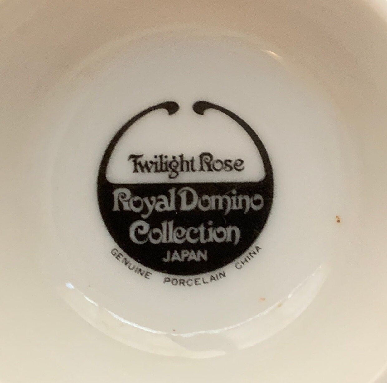 Vintage Porcelain Pedestal Mug Royal Domino Collection Twilight Rose ...