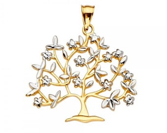 Gold Tree Pendant | Etsy