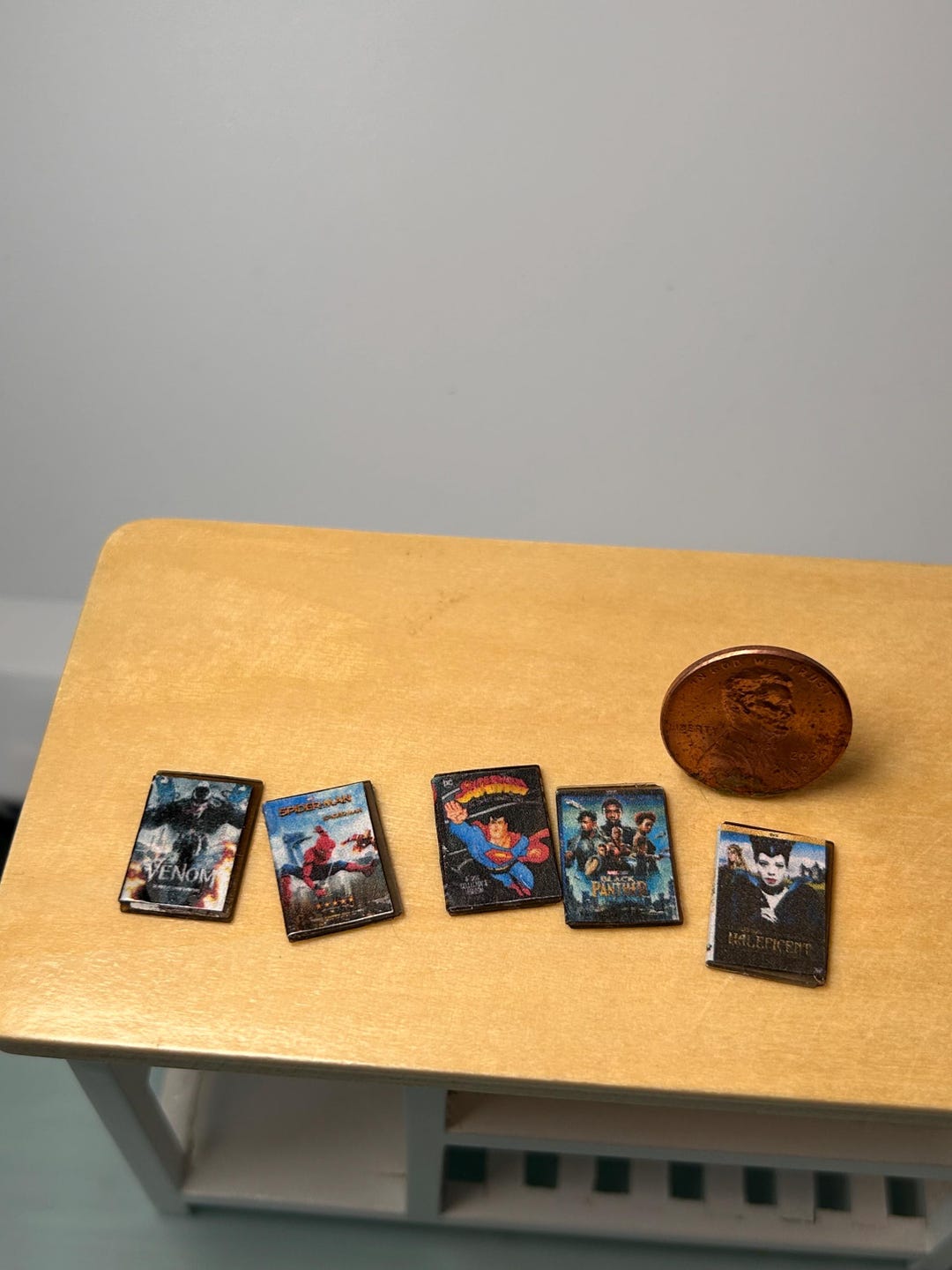 Miniature Dvds Set 6. Dollhouse Miniatures. Set of 5 - Etsy