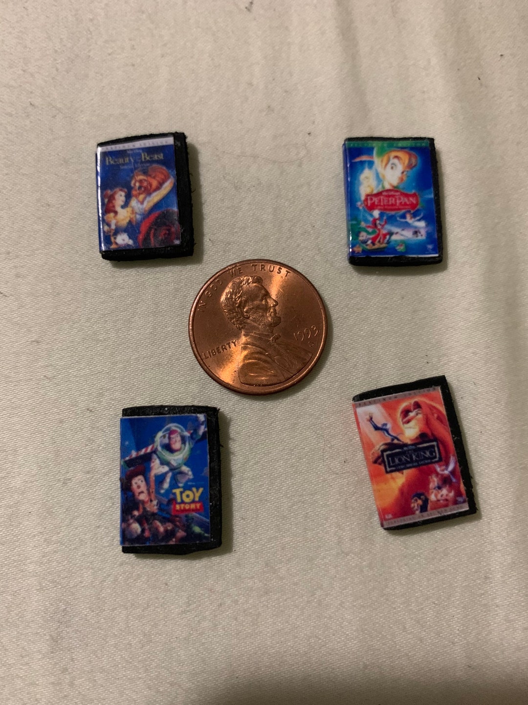 Miniature Dvds Set 1. Dollhouse Miniatures. Set of 4 - Etsy