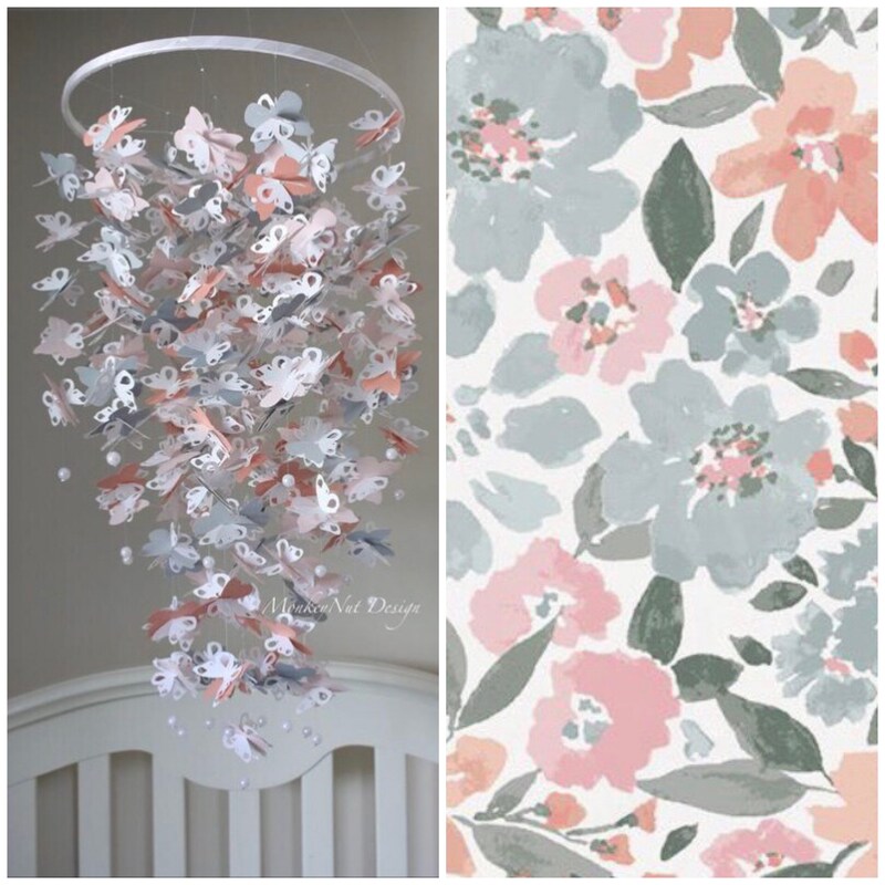 Peach Mobile Crib - Etsy