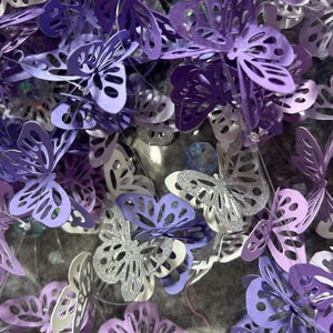 Crystal Butterfly Mobile/monarch Butterfly Mobile/purple Ombre ...