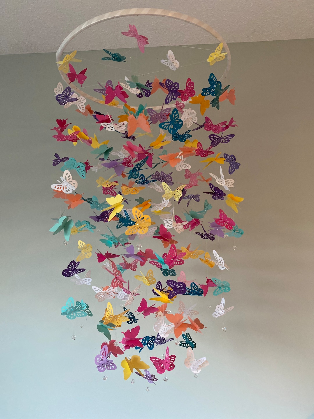 Butterfly Mobile/monarch Butterfly Chandelier Mobile/pink Butterfly ...