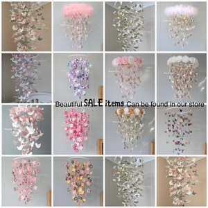 FULL Bodied Butterfly Mobile/monarch Butterfly Chandelier Mobile/purple ...