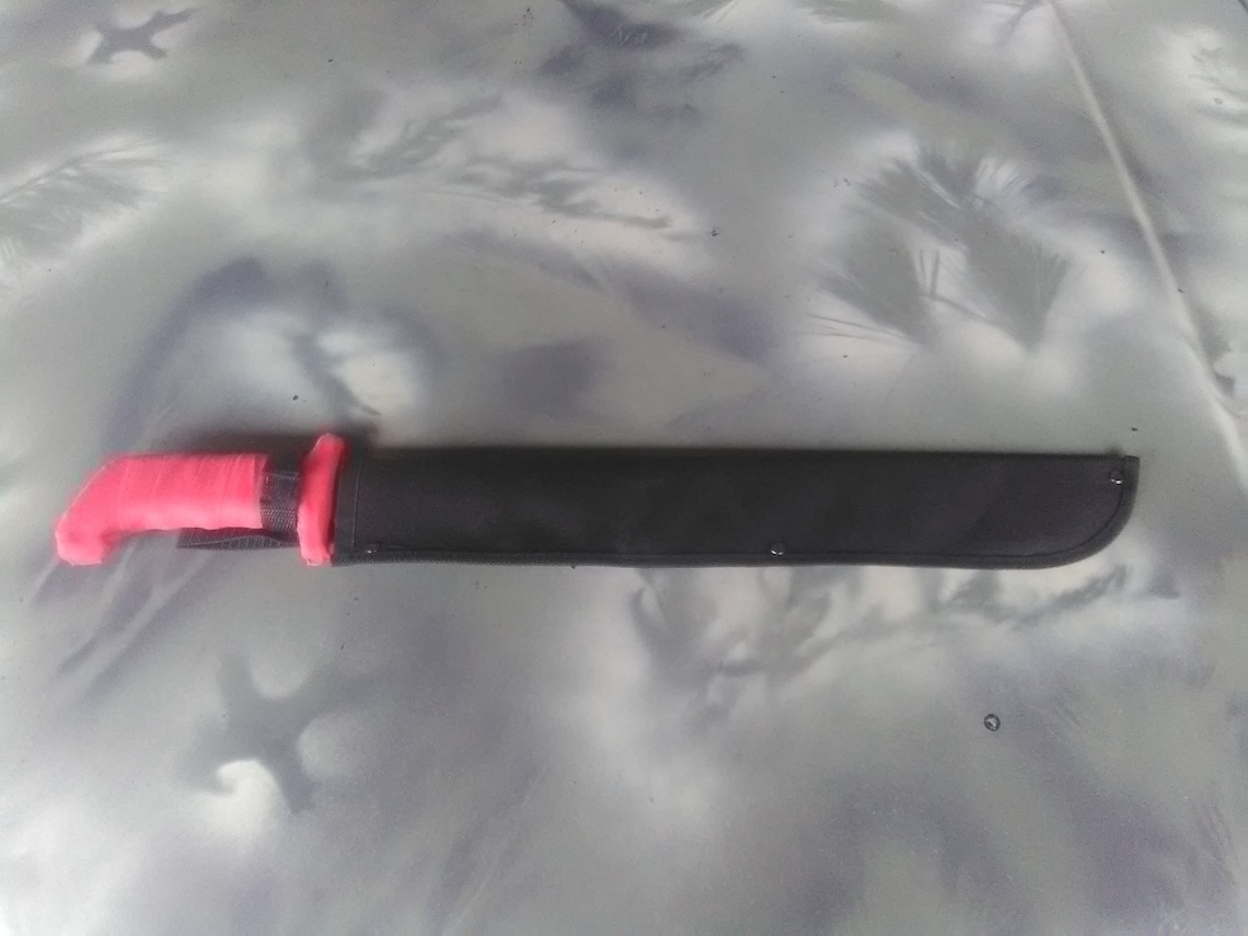 The Walking Dead Rick Grimes Red Handle Machete Prop - Etsy