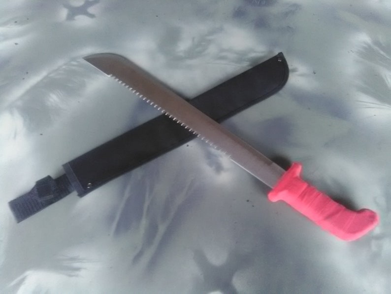 The Walking Dead Rick Grimes Red Handle Machete Prop - Etsy