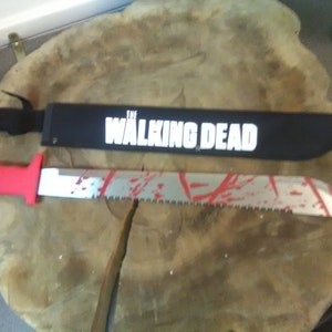 The Walking Dead Rick Grimes Red Handle Machete Prop - Etsy