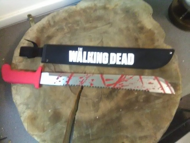 The Walking Dead Rick Grimes Red Handle Machete Prop - Etsy