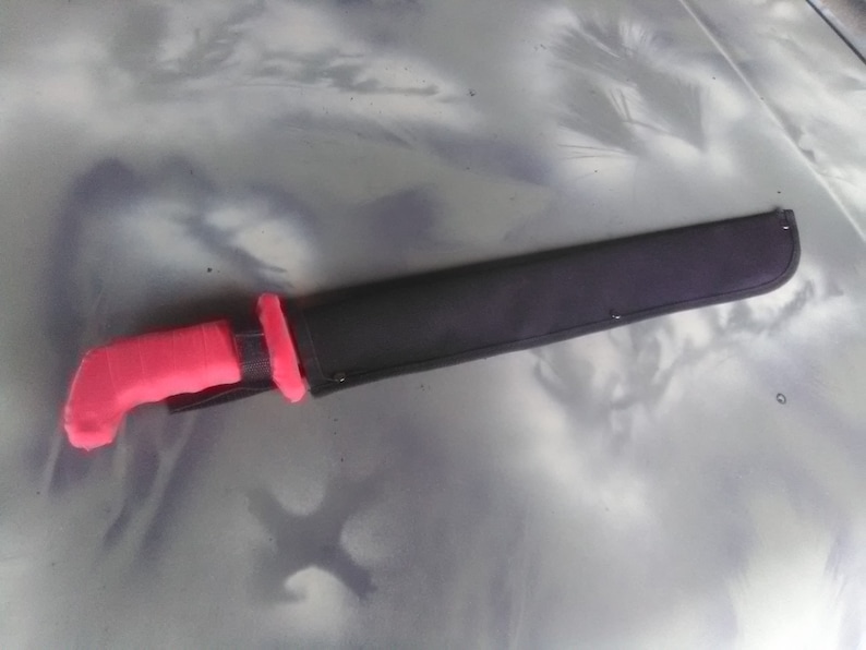 The Walking Dead Rick Grimes Red Handle Machete Prop - Etsy