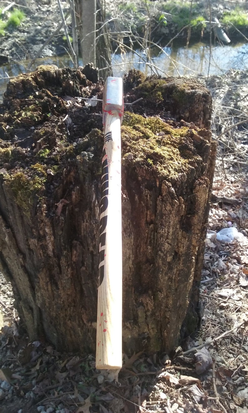 Rick Grimes' "axe " ( Prop) the Walking Dead Blood Splatter Zombie ...