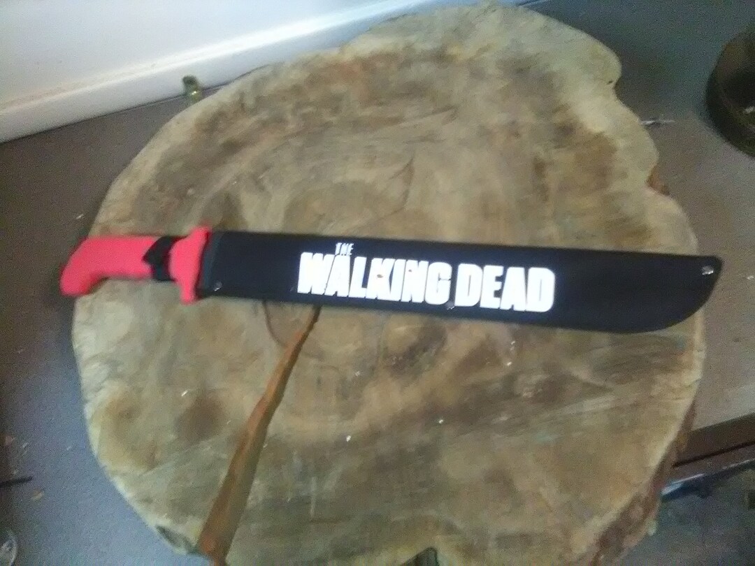 The Walking Dead Rick Grimes Red Handle Machete Prop - Etsy