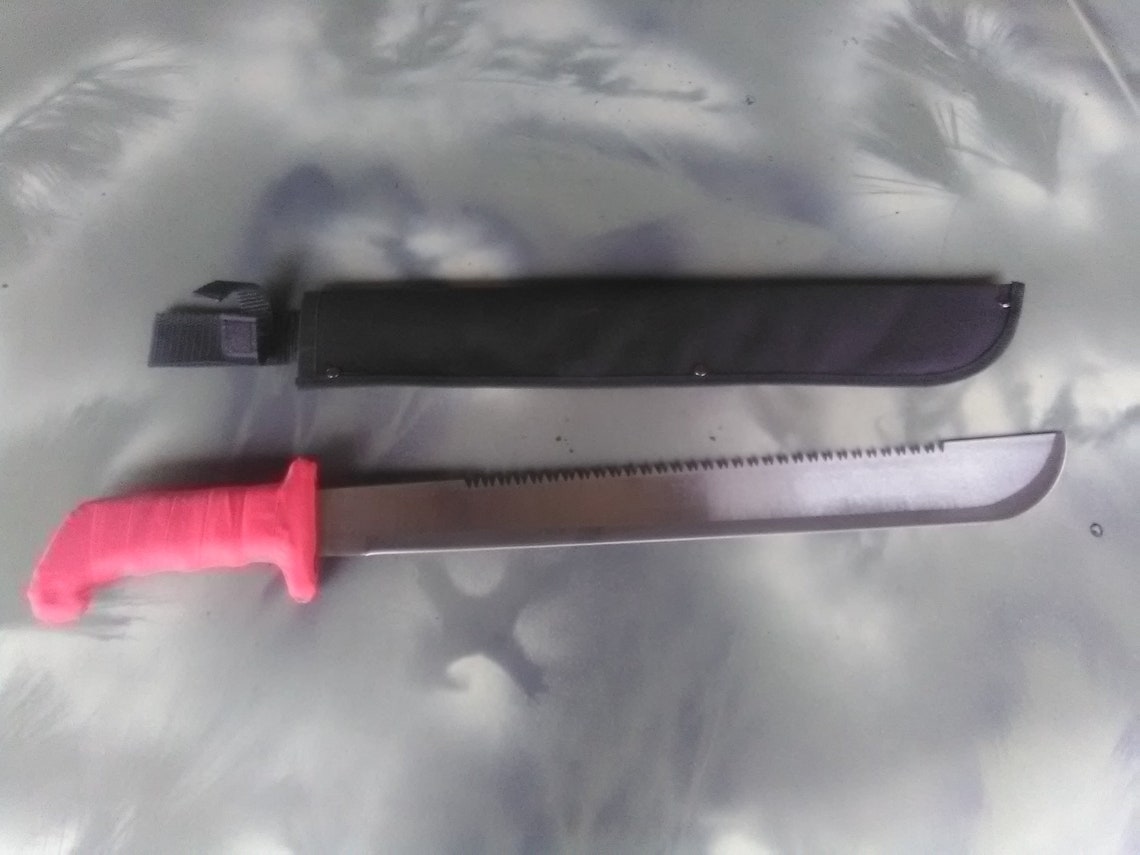 The Walking Dead Rick Grimes Red Handle Machete Prop - Etsy