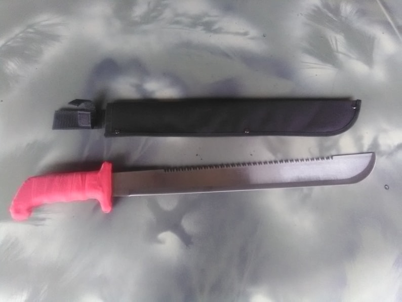 The Walking Dead Rick Grimes Red Handle Machete Prop - Etsy