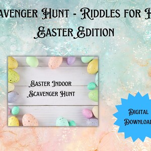 Scavenger Hunt Riddles for Kids Easter Edition - Etsy