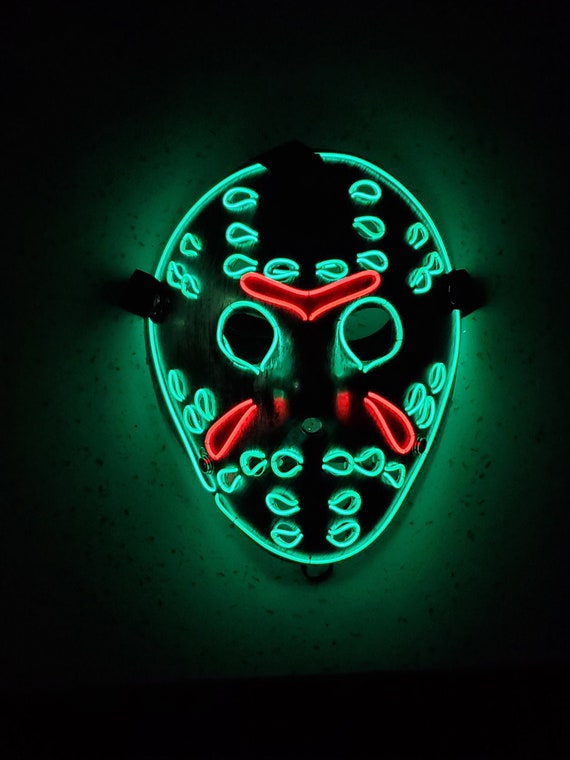 Jason Voorhees Friday the 13th Cosplay LED Glow Mask - Etsy