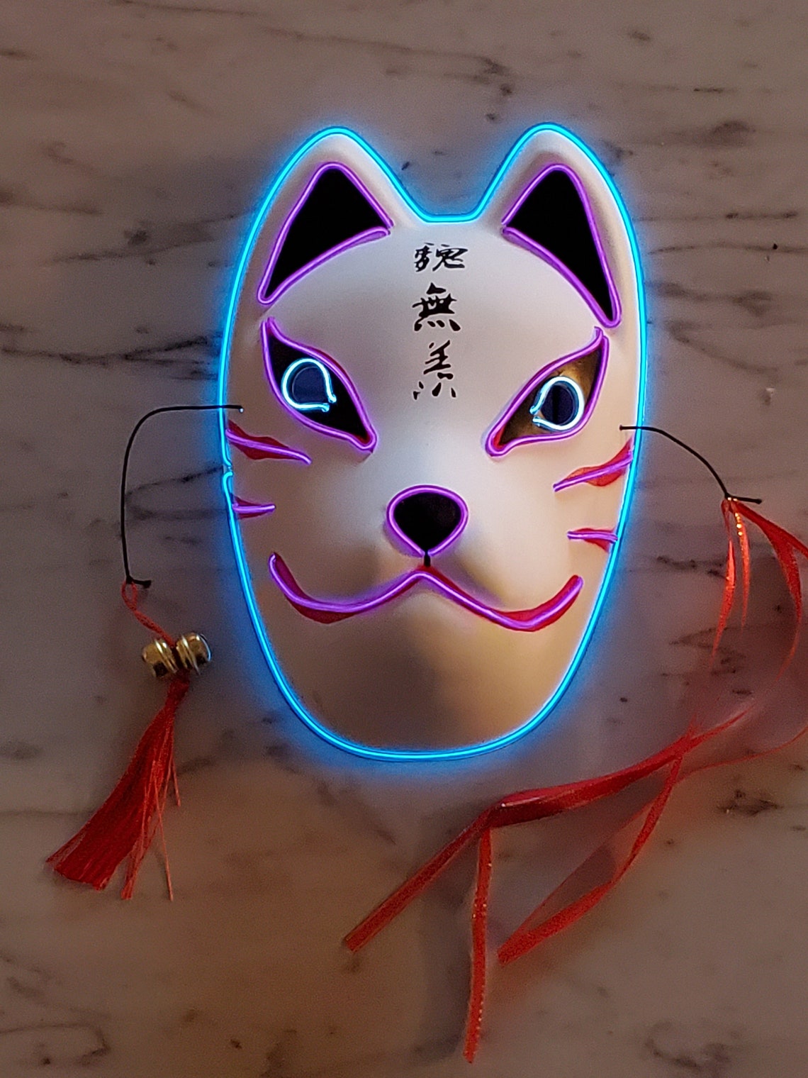 Kitsune LED Glow Mask | Etsy