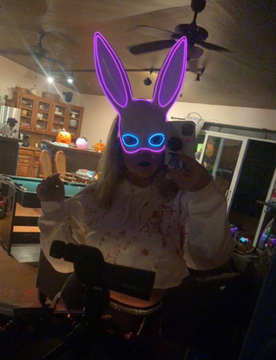 Bunny Light up Glow Mask | Etsy