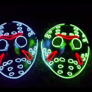 Friday the 13th Jason Voorhees Glow Mask - Etsy