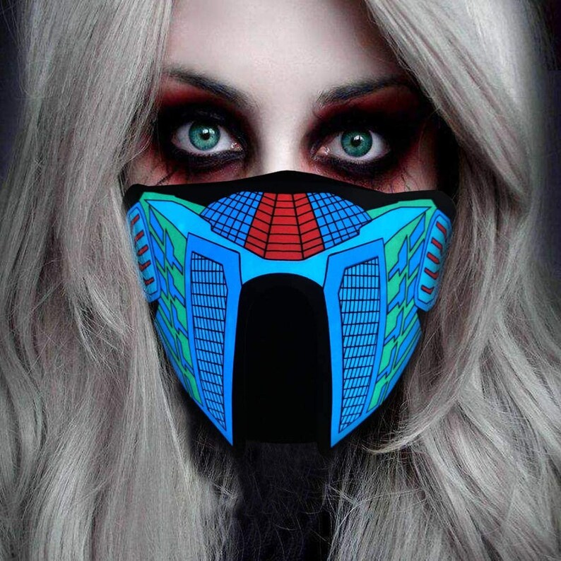 Sound Reactive Subzero LED Glow Mask - Etsy