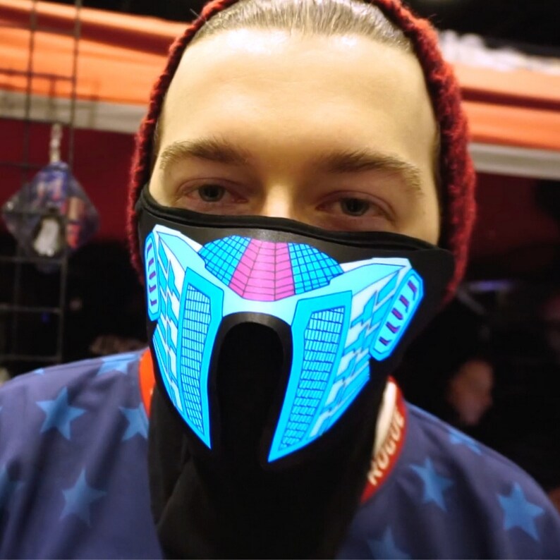 Sound Reactive Subzero LED Glow Mask - Etsy