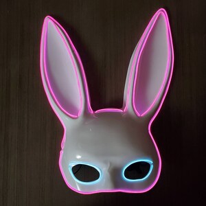 Bunny Light up Glow Mask - Etsy