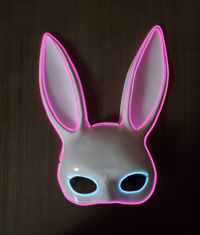 Bunny Light up Glow Mask - Etsy