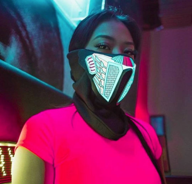 Sound Reactive Subzero LED Glow Mask - Etsy