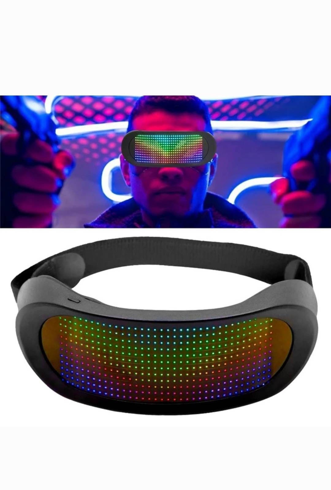 Cyberpunk LED Glow Glasses - Etsy