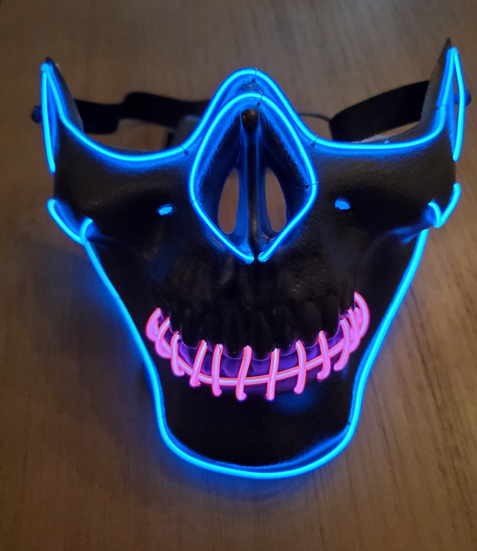 Skull Half Glow Mask - Etsy
