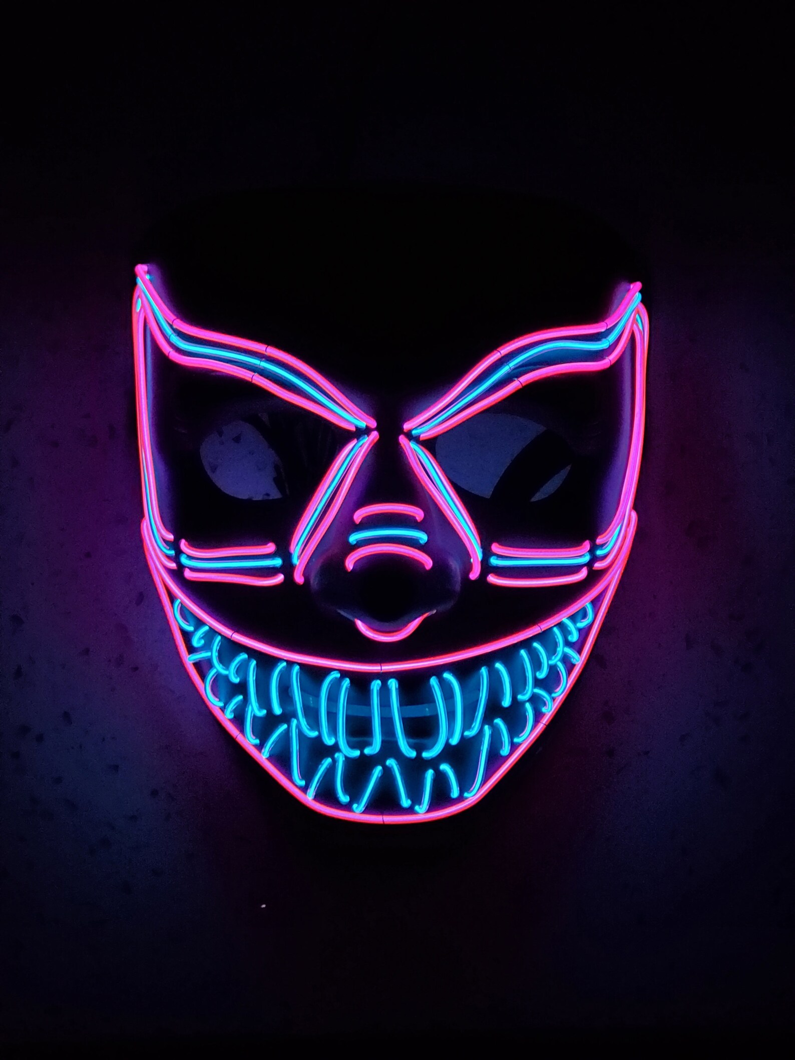 Horror Smiley Cosplay LED Glow Mask - Etsy