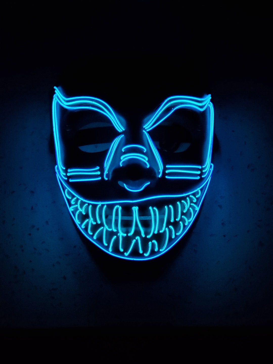 Horror Smiley Cosplay LED Glow Mask - Etsy