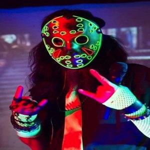Friday the 13th Jason Voorhees Glow Mask - Etsy