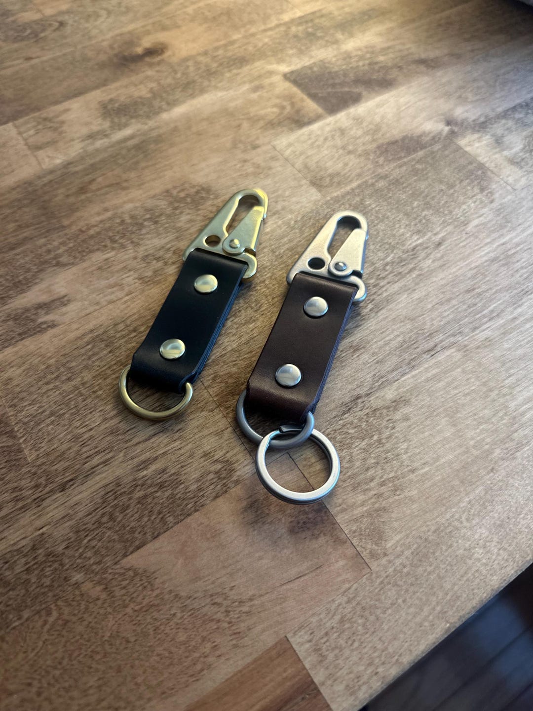 Personalized Leather Keychain | Custom Leather Keychain | Handmade ...