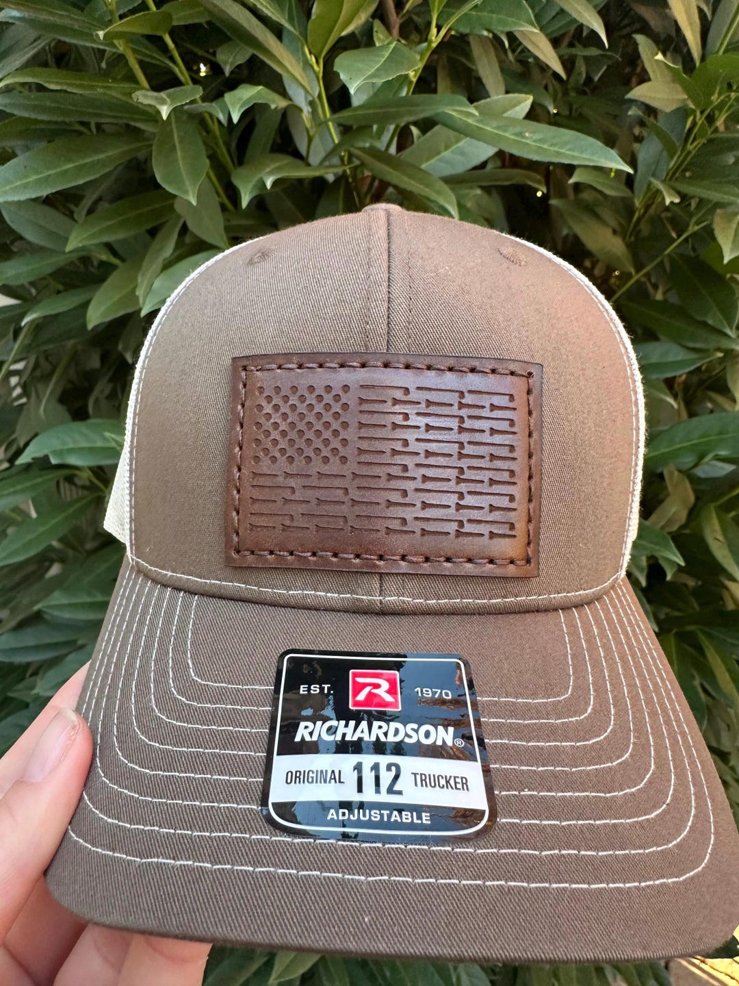 Personalized Leather Golf Patch Hat | Richardson Hat | Son Gift | Dad ...