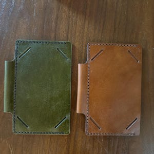 Personalized Leather Index Card Holder | Leather Card Holder Made in ...