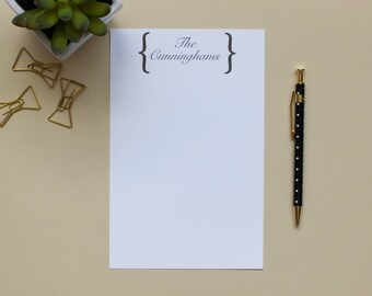 Custom Wavy Border Name Notepad Gift 50 100 Pages Personalized Great ...