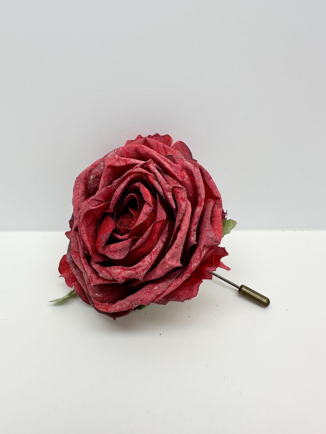 Miss Bella’s Blooms Handmade Vintage Inspired Aged Red Rose Button Hole ...